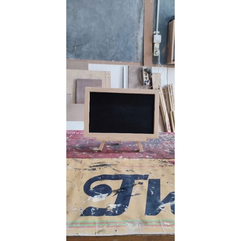 Jual papan tulis kapur papan menu + stand kecil mini ukuran 20x30 ...