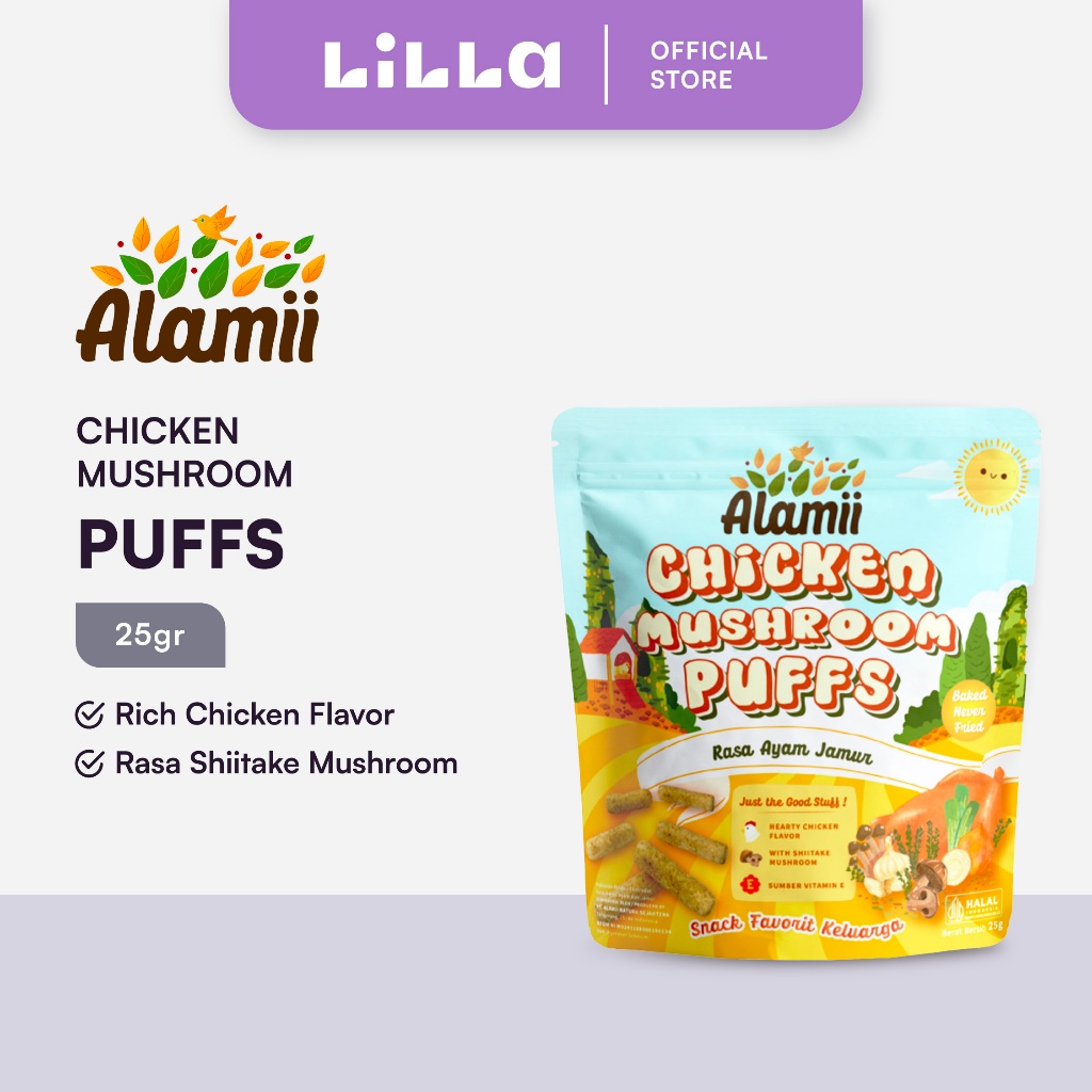 Jual ALAMII - Chicken Mushroom Puffs - Size 25gr | Shopee Indonesia