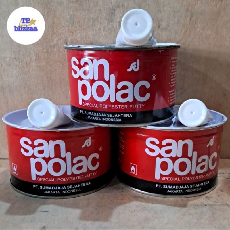 Jual Dempul Sanpolac 1kg Sanpolac 1Kilo Dempul Plastik Besi DLL ...