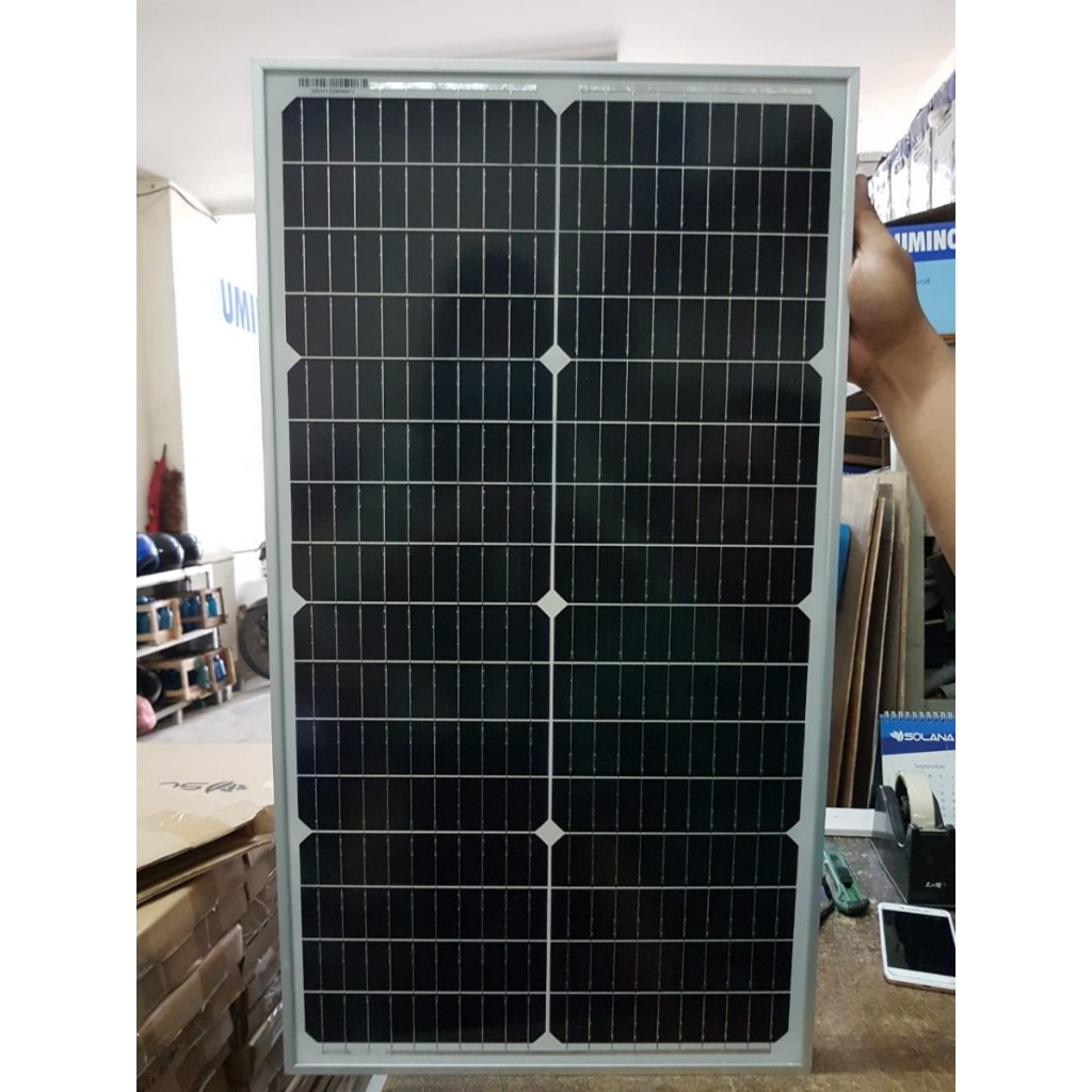 Jual PANEL SURYA MONO 50WP SOLANA | Shopee Indonesia