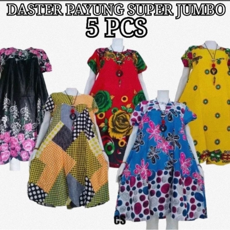 Jual 5 PCS DASTER PAYUNG JUMBO MURAH LD 130 MUAT BB 100KG DASTER RAYON ...