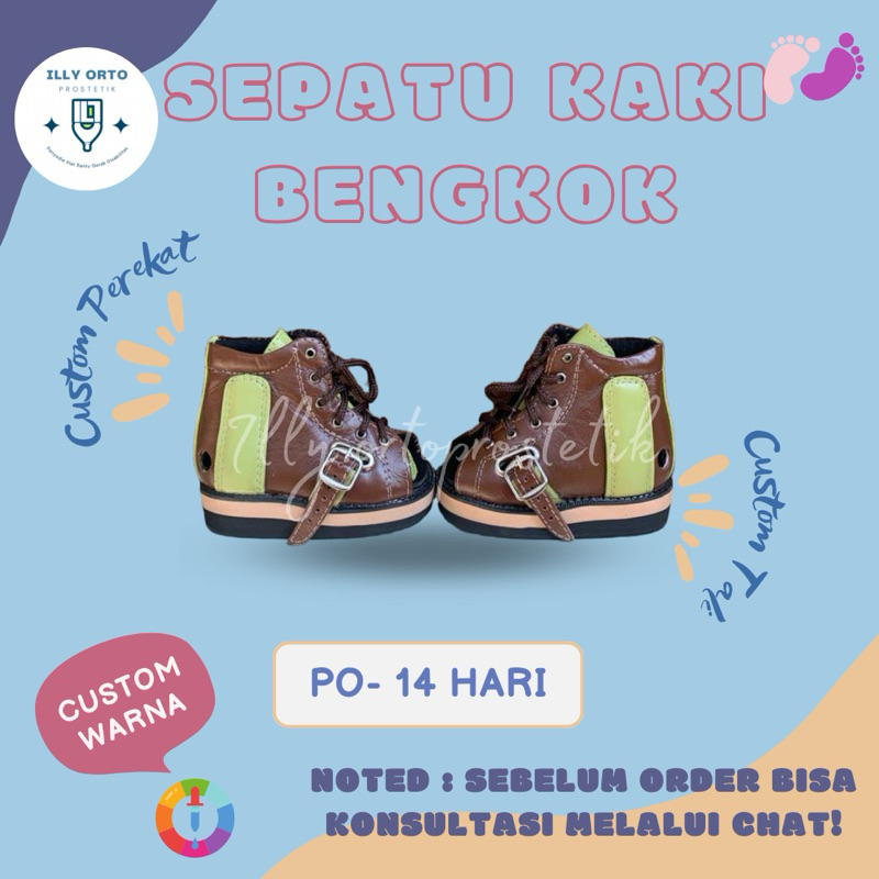 Jual SEPATU ORTHOPEDI KHUSUS CTEV/ KAKI BENGKOK/KAKI PENGKOR/SEPATU ...
