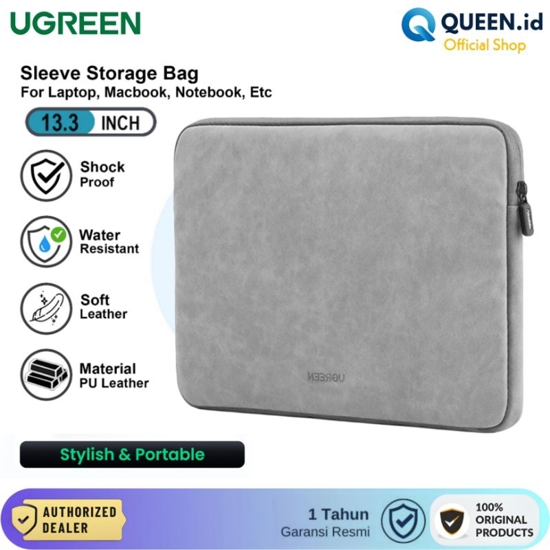 Jual UGREEN Pouch Sleeve Tas Laptop Notebook Case 13 - 16 inch Leather ...