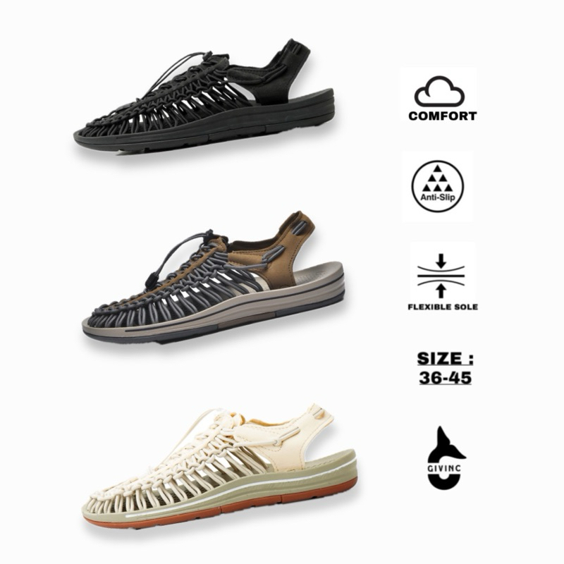 Jual GIVINC SANDAL - Sendal Tali Pria & Wanita 36-45 Sepatu Sendal ...