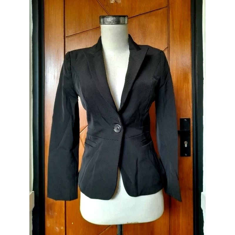 Jual BLAZER HITAM/BLAZER WISUDA/BLAZER KANTOR | Shopee Indonesia