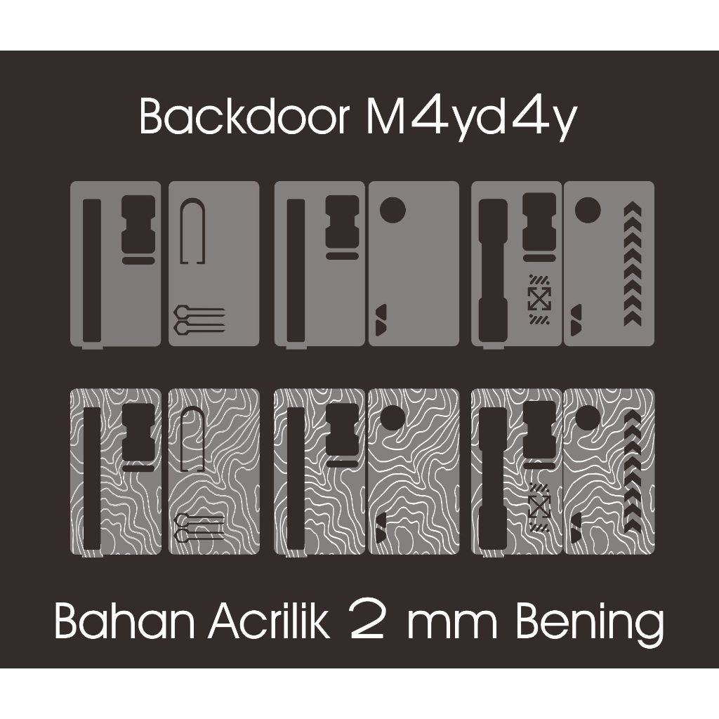 Jual BACKDOOR PANEL AKRILIK MAYDAY | Shopee Indonesia