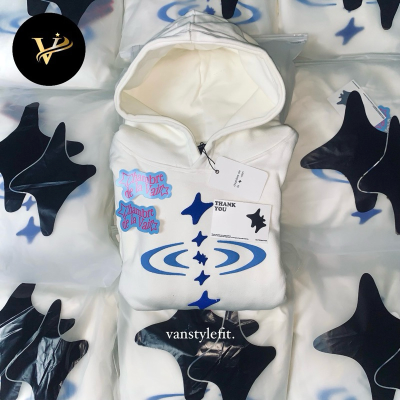 Jual Chambredelavain CHMB Hoodie Boxy - Blessed White / Blessed Black ...