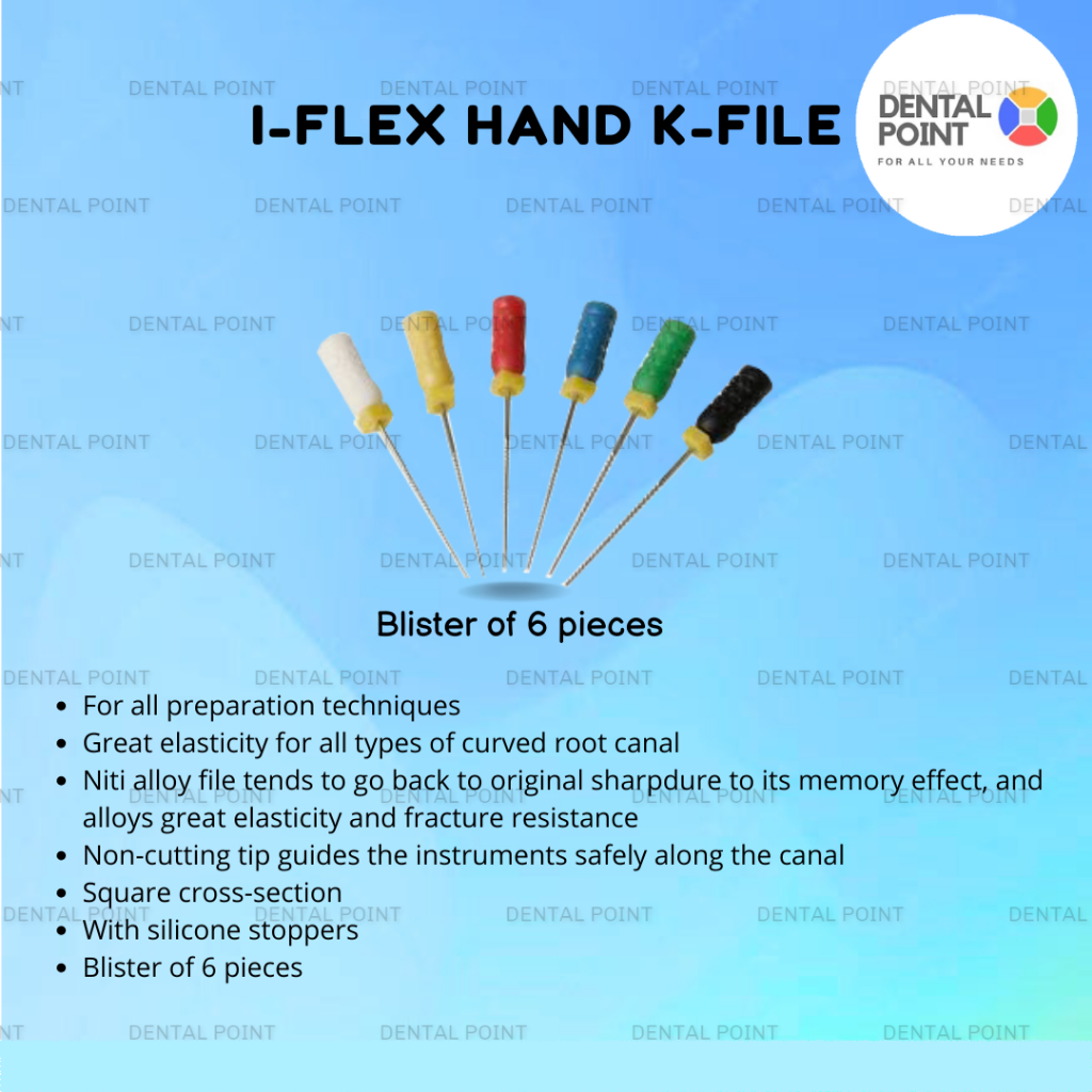 Jual Dental Niti I-Flex Hand K-File/Jarum Endo K-File (6pcs) | Shopee ...