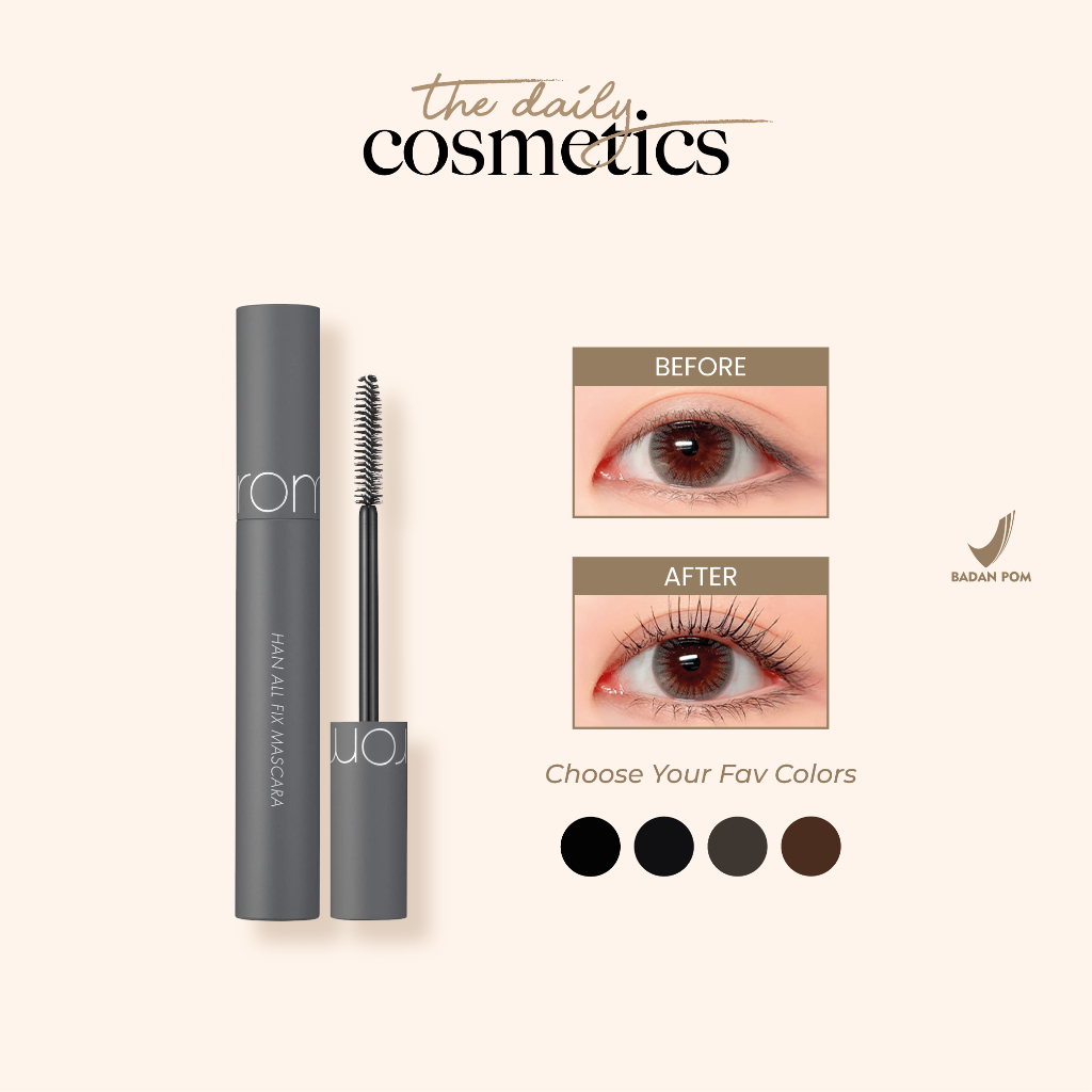 Jual ROMAND Han All Fix Mascara (4 Variants) - The Daily Cosmetics ...