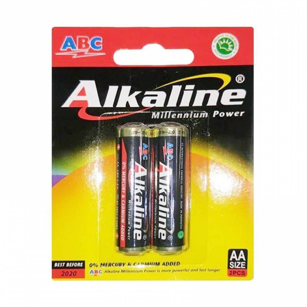 Jual Baterai ABC Alkaline AA isi 2- | Shopee Indonesia