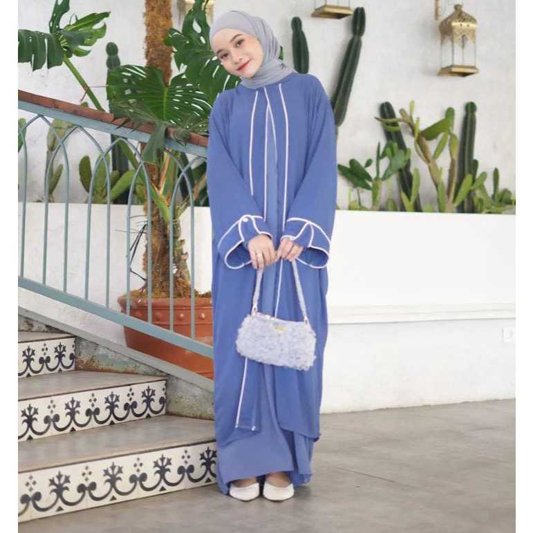 Jual Yori Abaya Set 2 In 1 Dress Abaya Remaja Muslimah Plus Outer Abaya ...