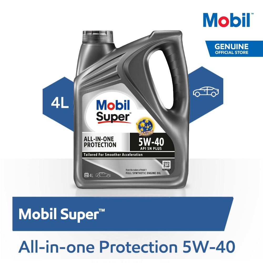 Jual Oli Mobil - Mobil Super All In One Protection 5W-40 (4 liter ...