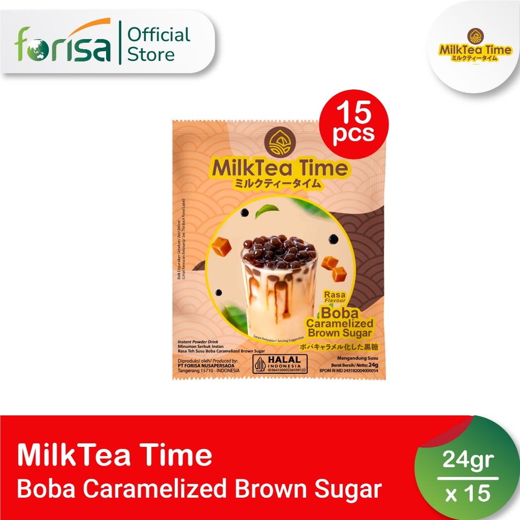 Jual Milk Tea Time Boba Caramelized Brown Sugar 15 pcs | Shopee Indonesia