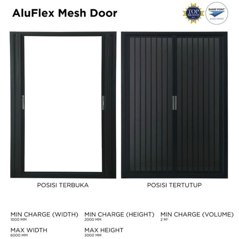 Jual AluFlex Mesh Door / Folding Insect Screen | Shopee Indonesia