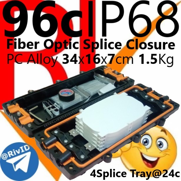 Jual Splice Closure FO 24 48 96 144 Core Horizontal/In Line Optical ...