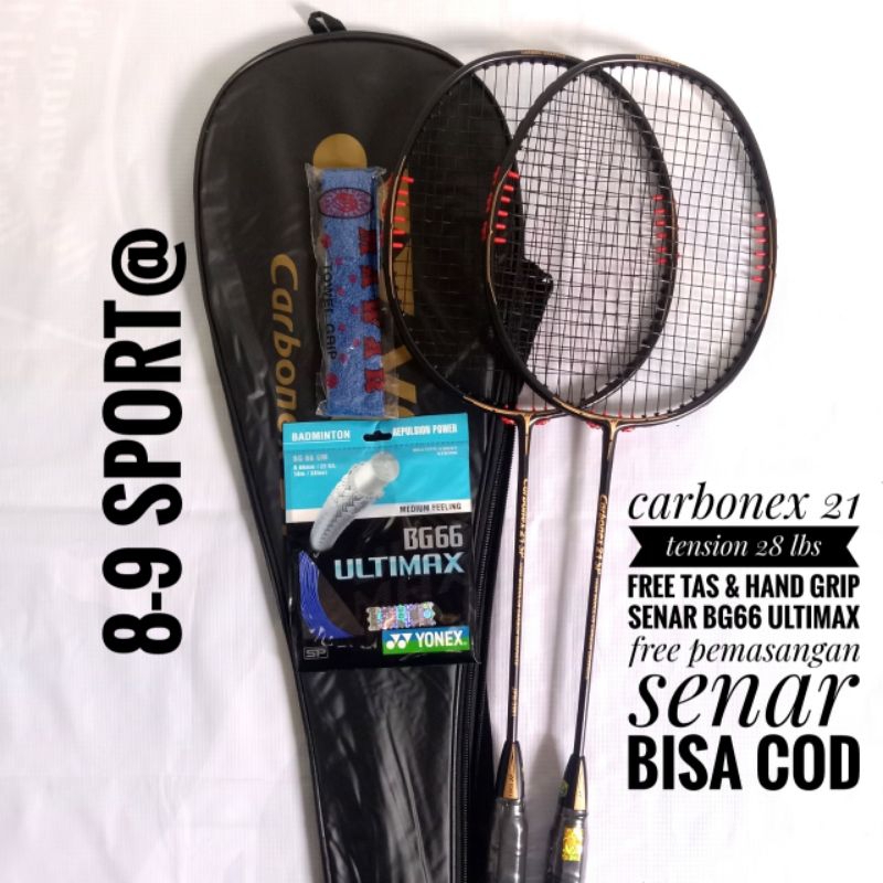 Jual raket badminton carbonex 21sp raket bulutangkis carbonex | Shopee ...