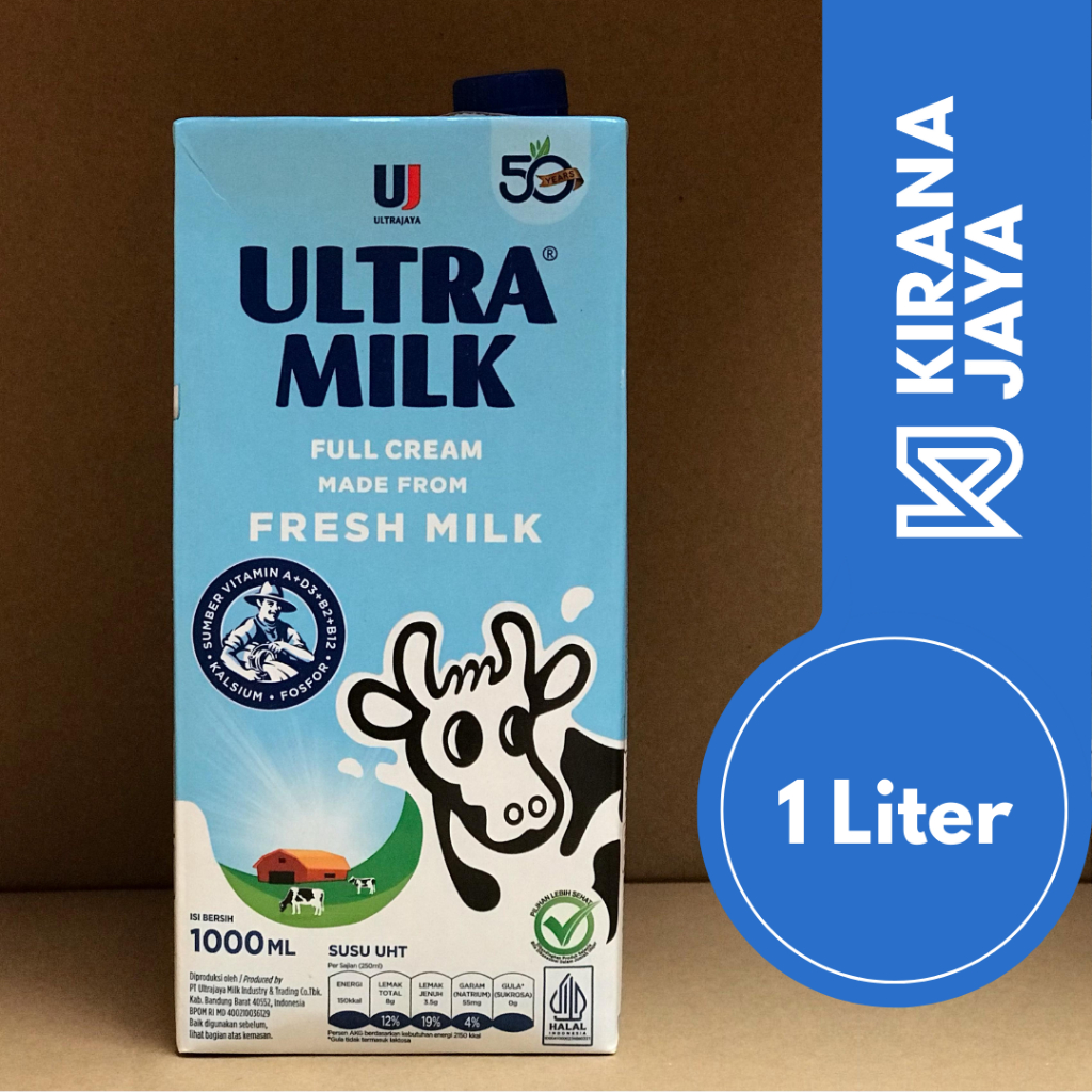 Jual Susu UHT Ultramilk Plain 1Lt | Shopee Indonesia