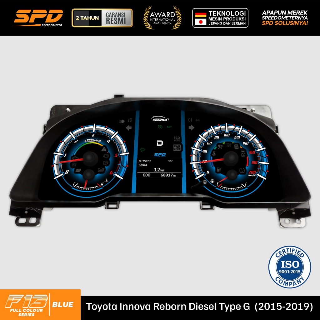 Jual PANEL SPEEDOMETER CUSTOM TOYOTA INNOVA REBORN TIPE G GARANSI 2 ...