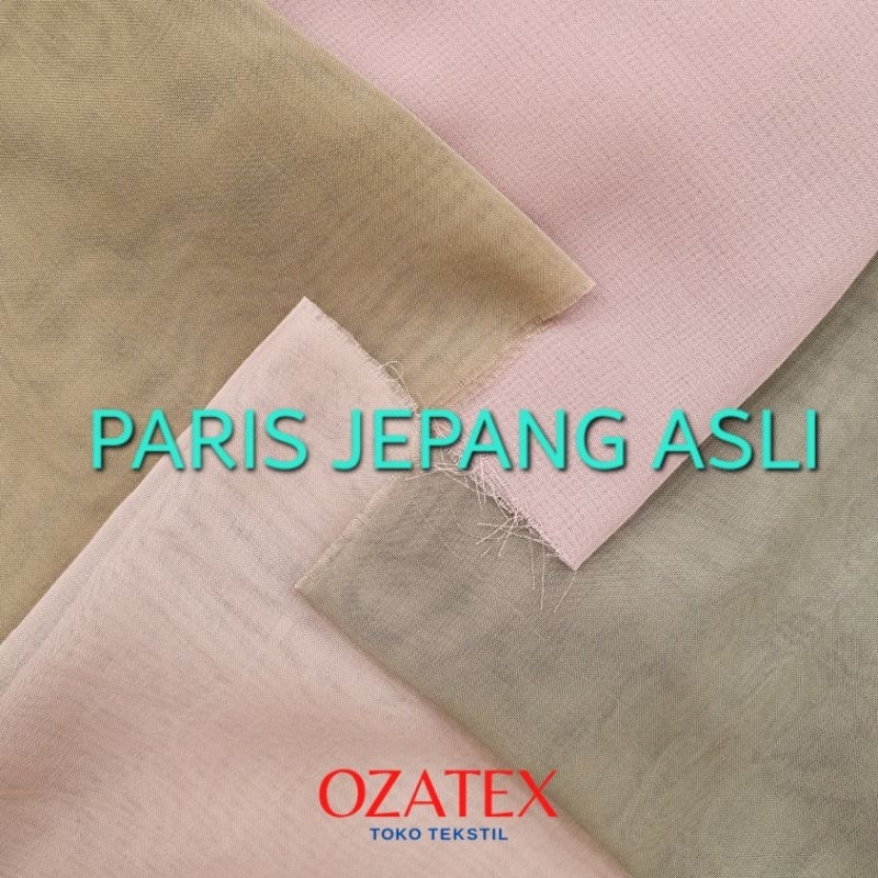 Jual Kain PARIS JEPANG Premium Meteran atau Potongan Bentuk Hijab ...