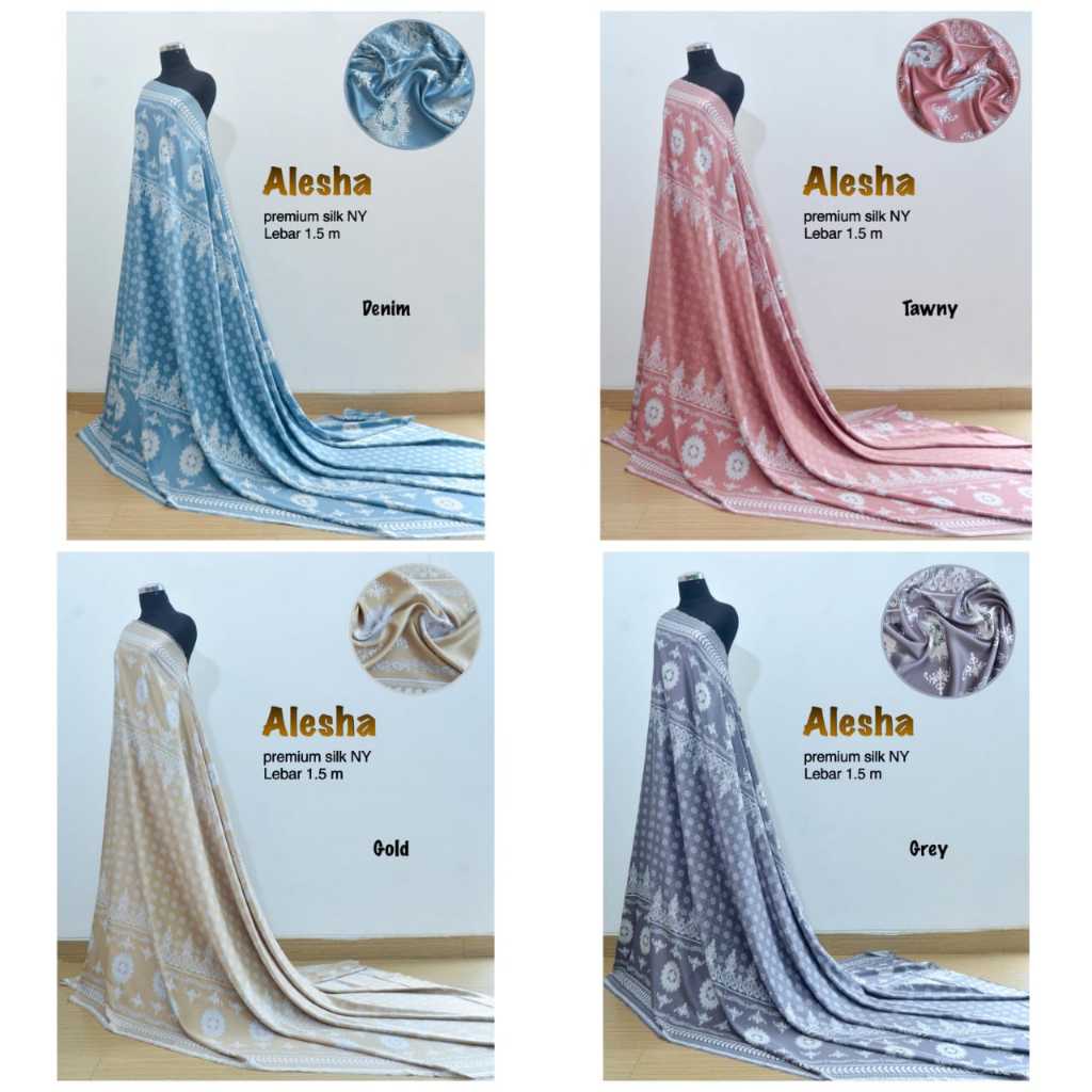 Jual Kain Meteran Bahan Silk I Kain Seragaman Keluarga I Bahan gamis ...