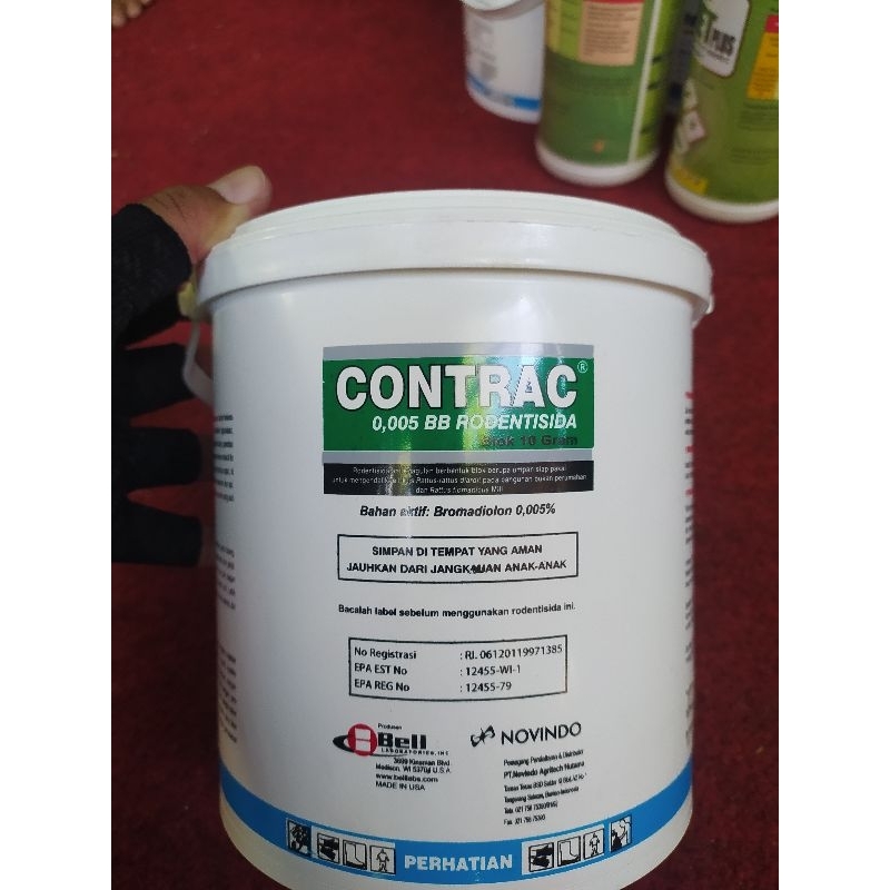 Jual Contrac rodentisida blok 10 G (1kg) tikus mati kering | Shopee ...