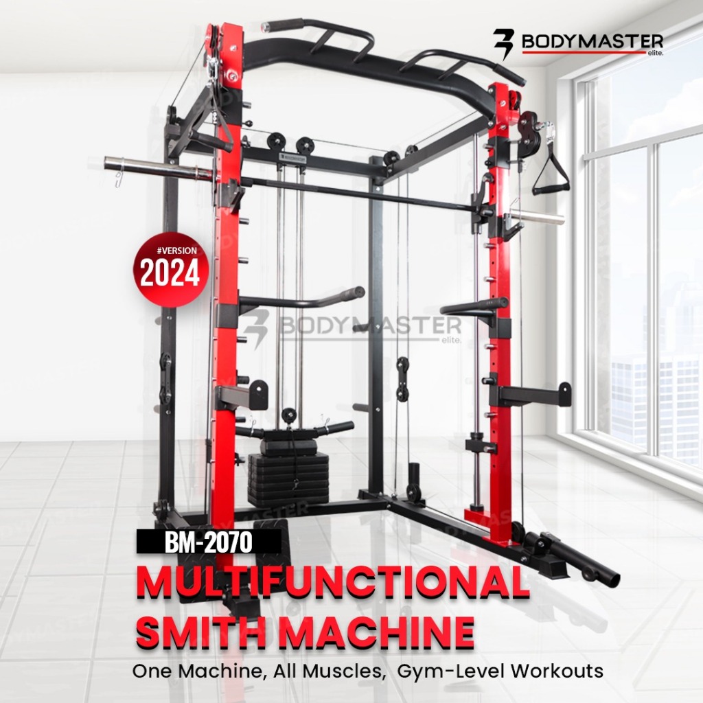 Jual PAKET BODYMASTER Smith Machine Functional Trainer BM-2070 - Squat Power Rack Bench Press ...