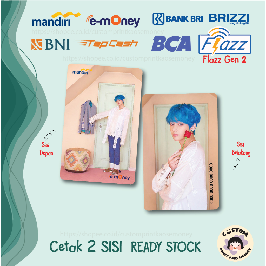 Jual KARTU E MONEY E TOLL DESIGN KPOP V TAEHYUNG BTS PERSONA MAP OF THE ...