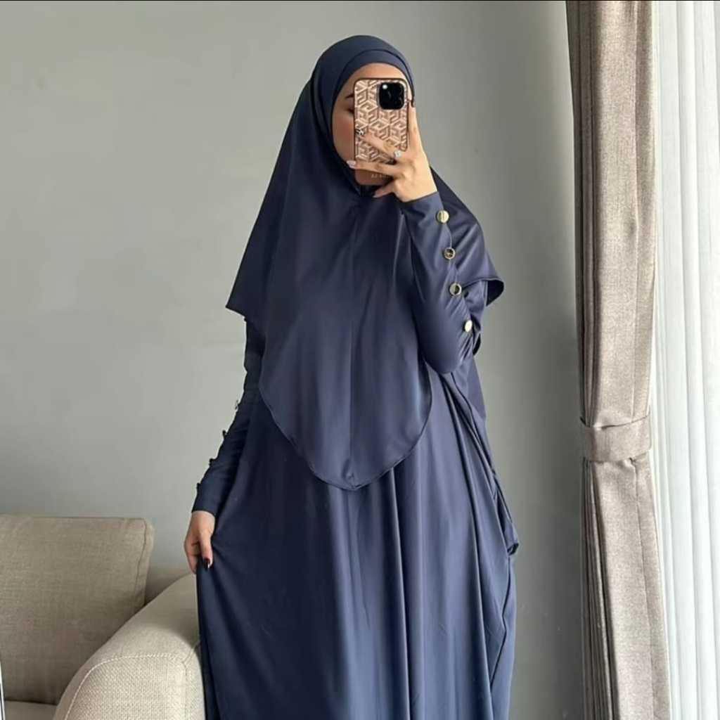 Jual Gamis jersey | gamis syari | free hijab | gamis trendi 2024 ...