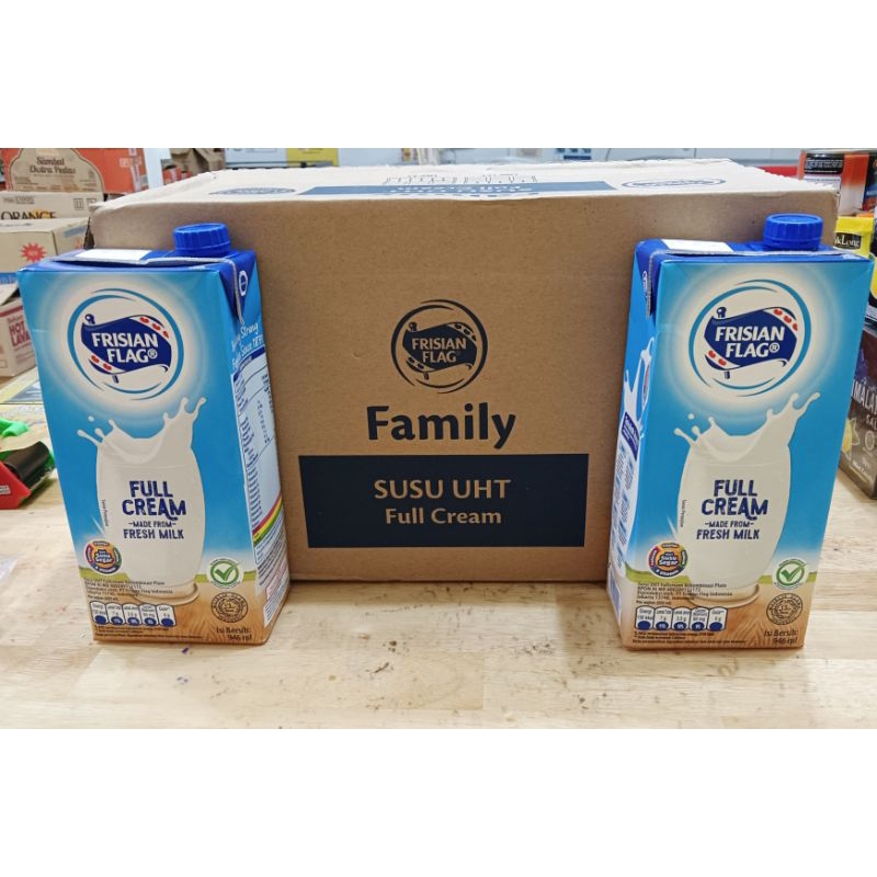 Jual SUSU UHT FULL CREAM FRISIAN FLAG ISI 12X 946ML | Shopee Indonesia