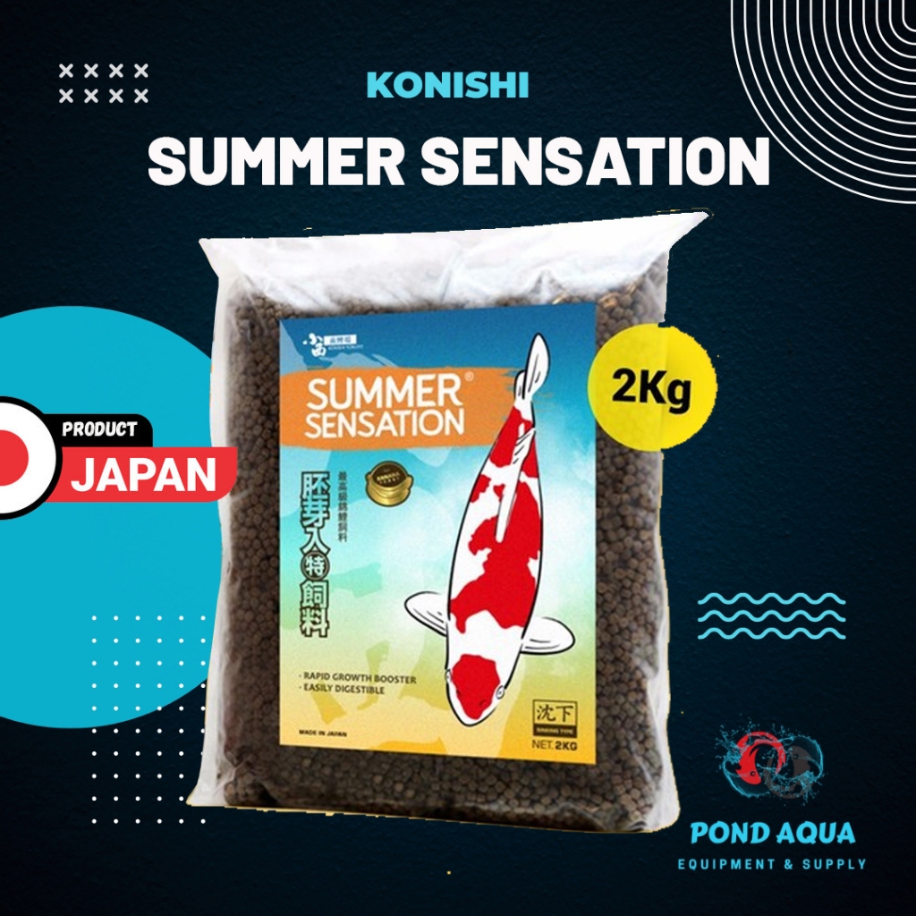 Jual Koi Food Pakan Ikan Konishi Summer Sensation 2KG Sinking Made in ...