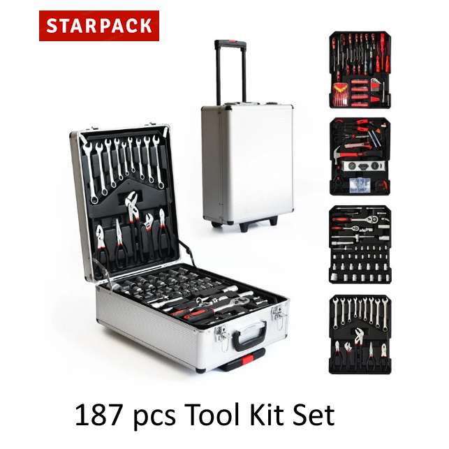 Jual Starpack 187 pcs Tool Kit Set Kunci Sok Set Perkakas Bengkel Koper | Shopee Indonesia