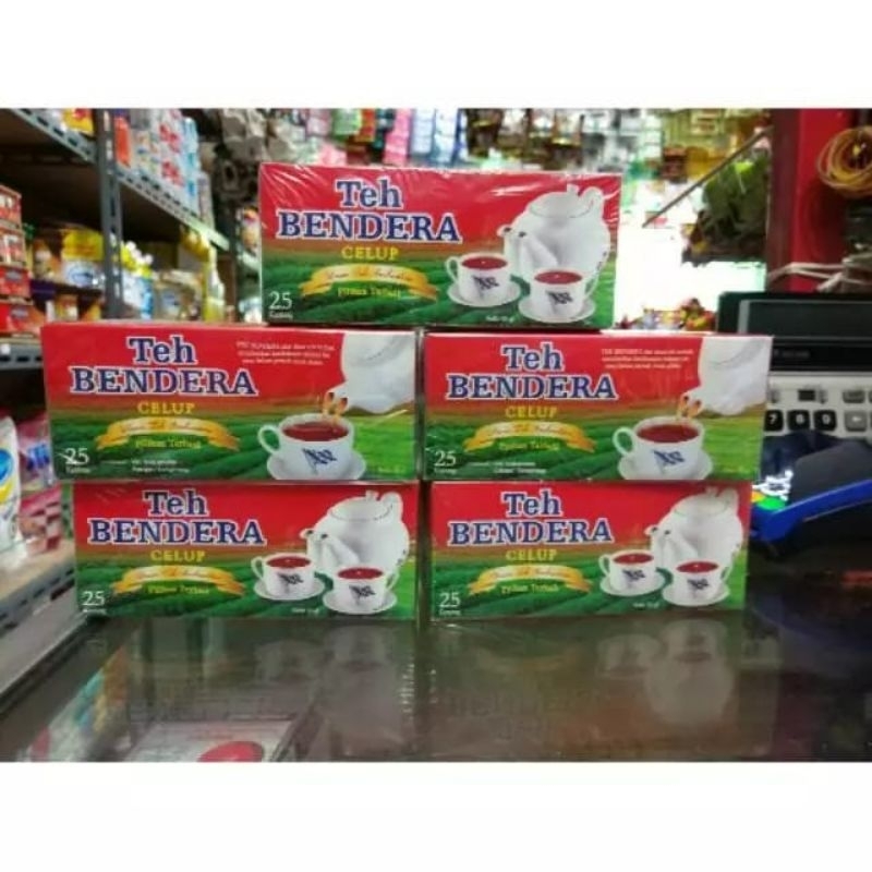 Jual teh BENDERA celup ( isi 25 kantong) | Shopee Indonesia