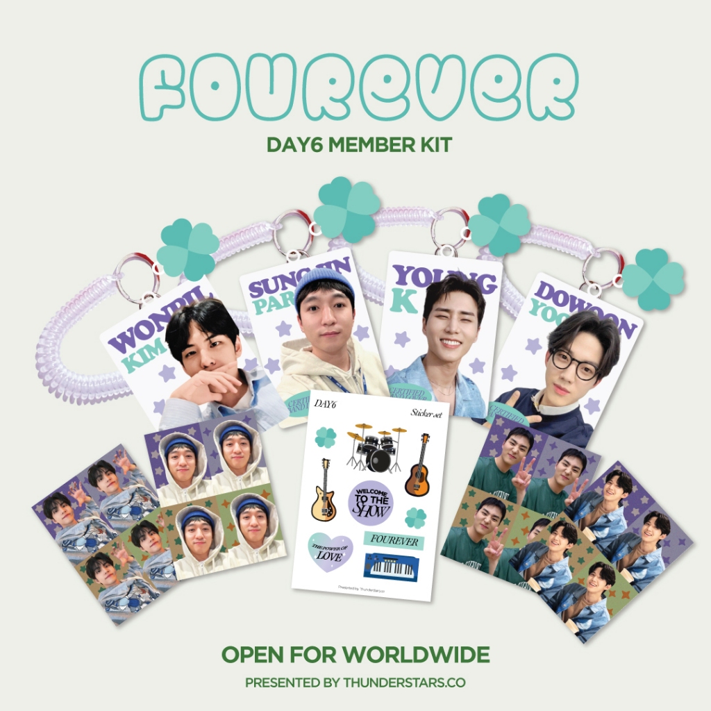 Jual DAY6 'Fourever' set - KEYCHAIN, STICKER, PHOTO ID | Shopee Indonesia