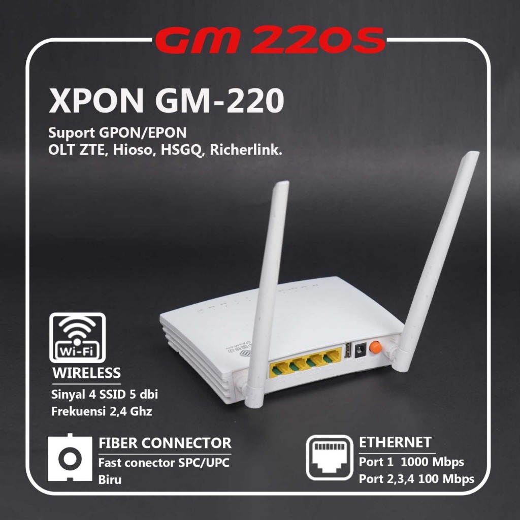 Jual GM220S GM220-S OMCI firmware ZTE V9 XPON EPON GPON | Shopee Indonesia