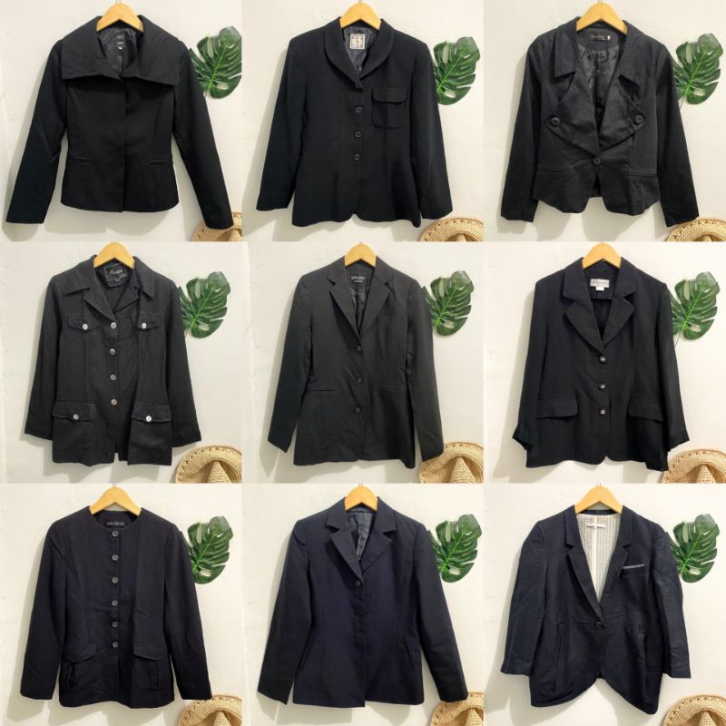 Jual Blazer Hitam Formal / Blazer Hitam Casual / Blazer Kantor | Shopee ...