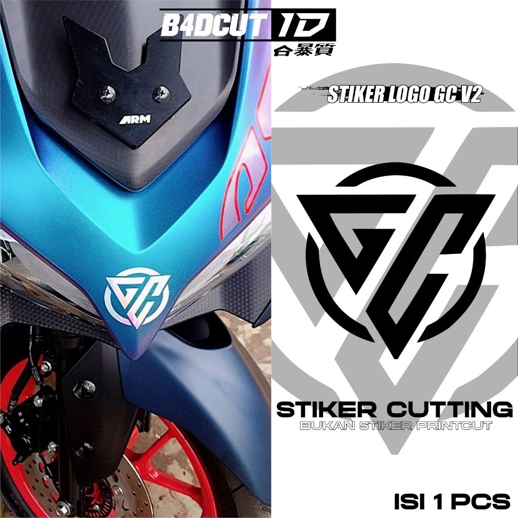 Jual Stiker GC Logo V2 Cutting Variasi Aksesoris Motor Matic Keren ...