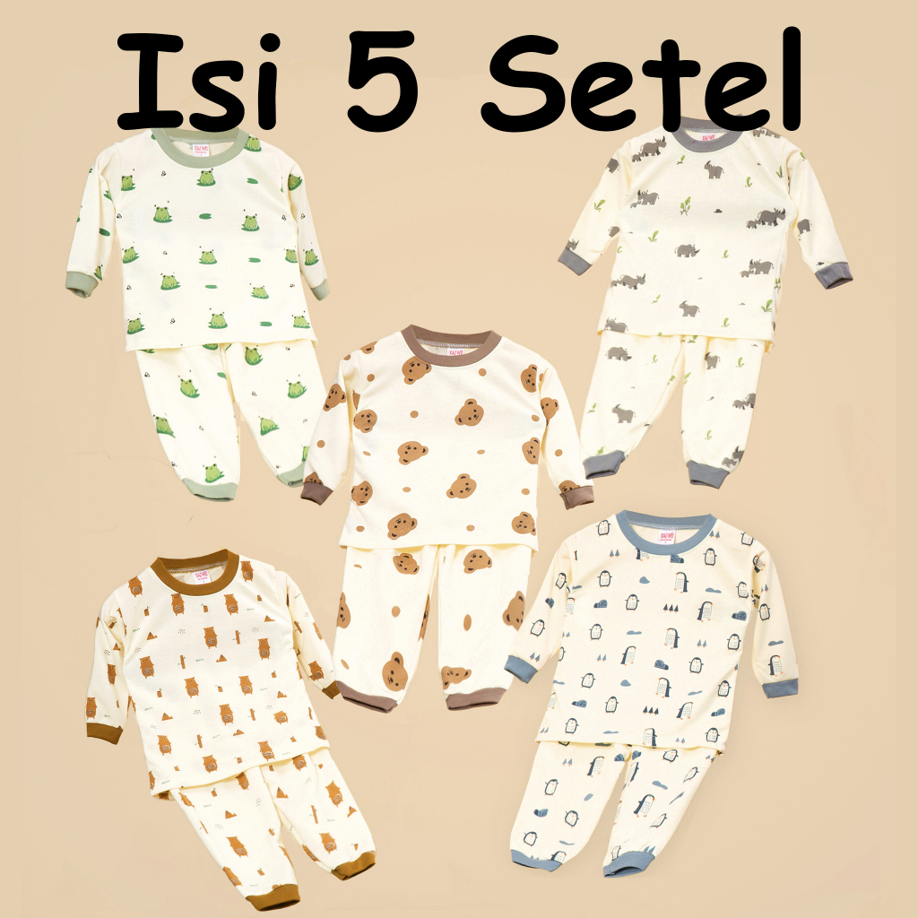 Jual (ISI 5 SETEL) Setelan Anak & Bayi Unisex Animal Sleepwear Pajamas ... Jual (ISI 5 SETEL) Setelan Anak & Bayi Unisex Animal Sleepwear Pajamas ...