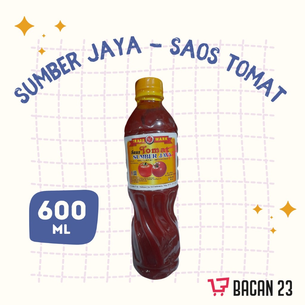 Jual Saos Tomat Sumber Jaya Botol Gerigi (600 ml) Saus Merah Nasi ...