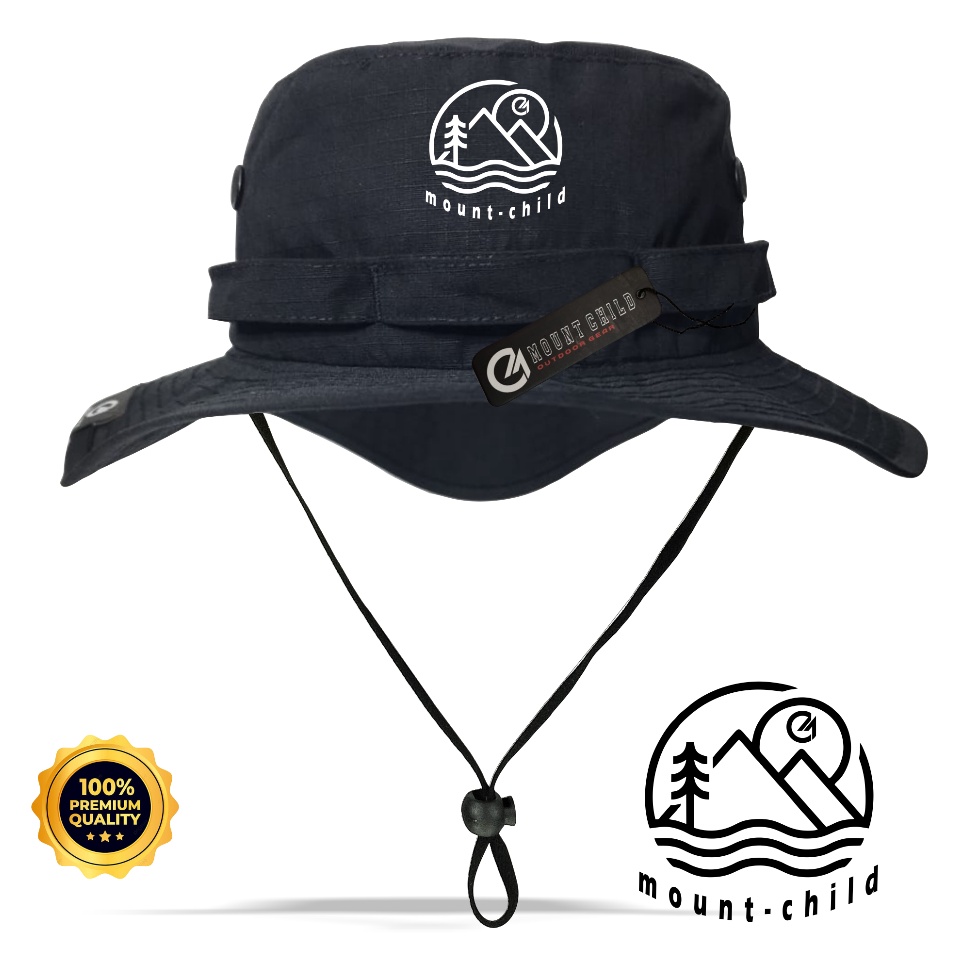Jual KODE Q64W Mount Child Topi Rimba Pita Premium Hat Brackley Outdoor ...