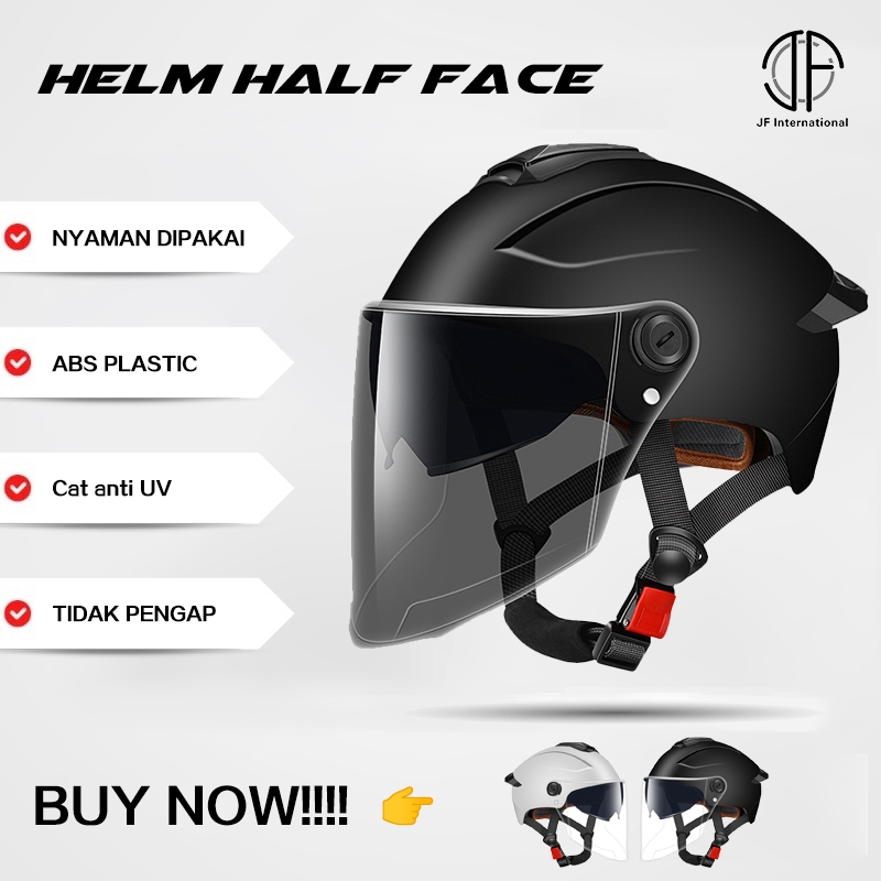 Jual Helm Half Face Helm Motor Helmet Pria Wanita Sepeda Motor Listrik