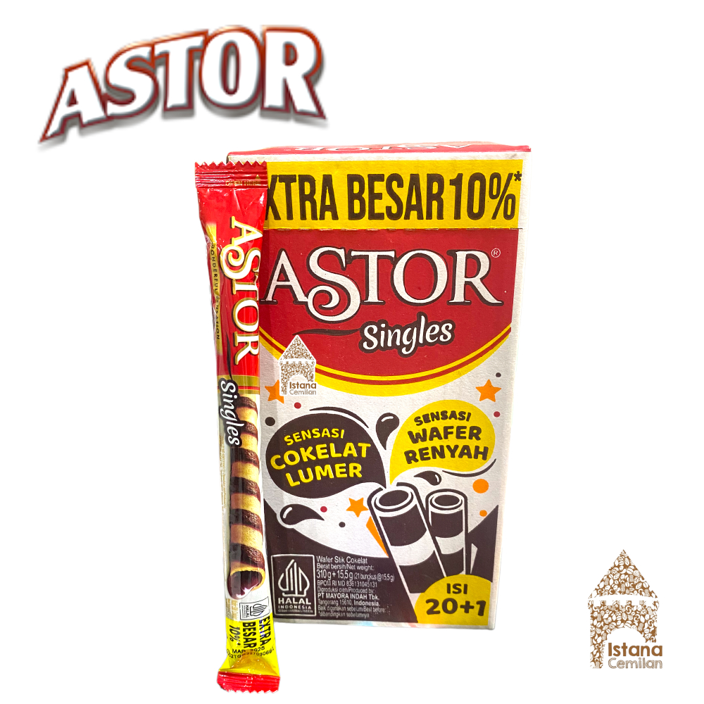 Jual Astor Wafer Stick Cokelat Roll Singles (isi 20 pcs) | Shopee Indonesia