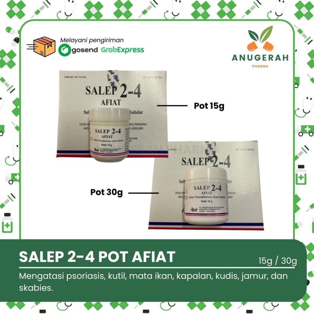 Jual Salep 24 Pot 15g / 30g Salep Gatal 24 Afiat (pengganti C**O ...