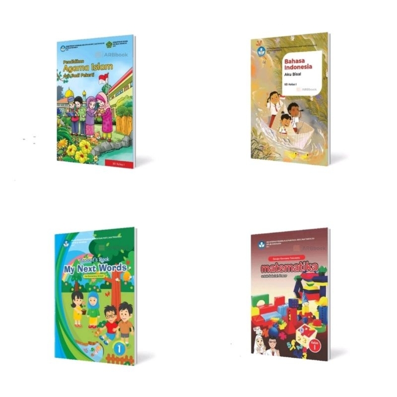 Jual buku pelajaran SD kelas 1 kurikulum merdeka.. 1 paket ada 4 mata ...