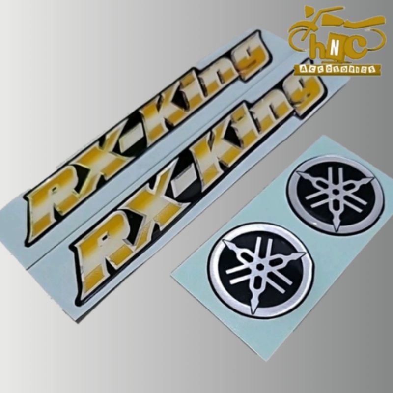 Jual EMBLEM STICKER TANGKI KARET TIMBUL TANGKI RX KING 2001 PLUS EMBLEM ...