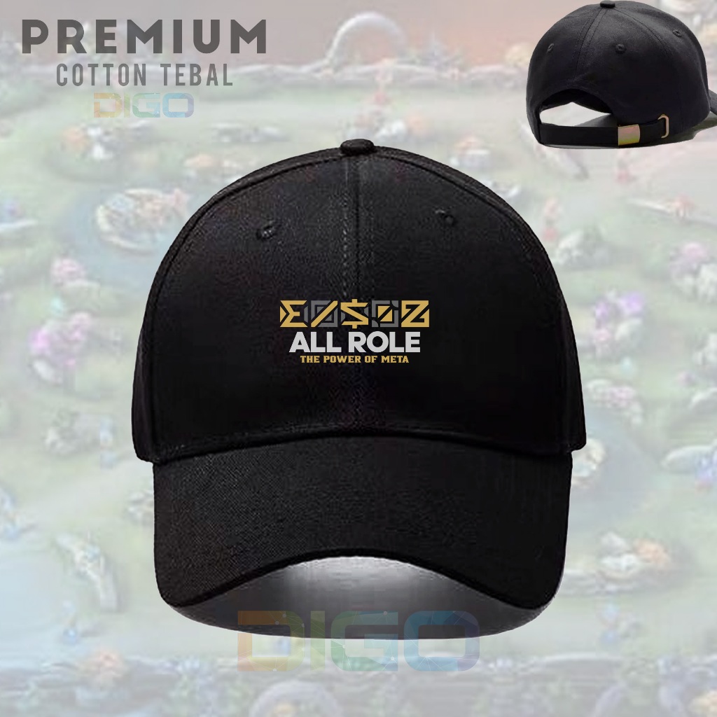 Jual Topi MLBB Game Mobile Legend All Role Premium Cotton | Shopee ...