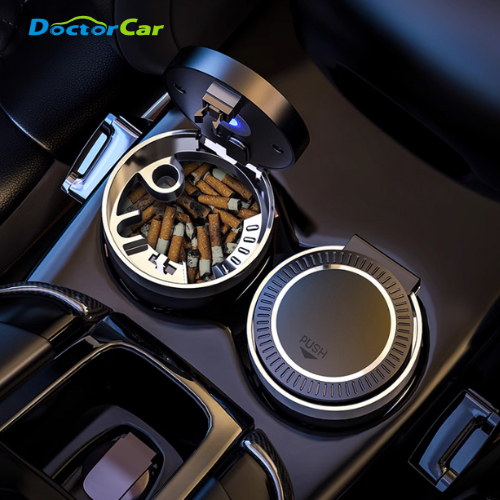 Jual Asbak Mobil Car Ashtray Led Portable Stainless Steel+ABS | Shopee ...