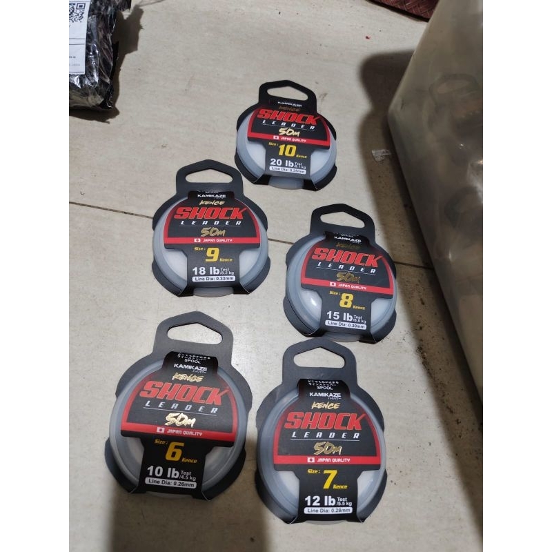 Jual senar leader pancing kamikaze shock leader kenceng 50 meter ...