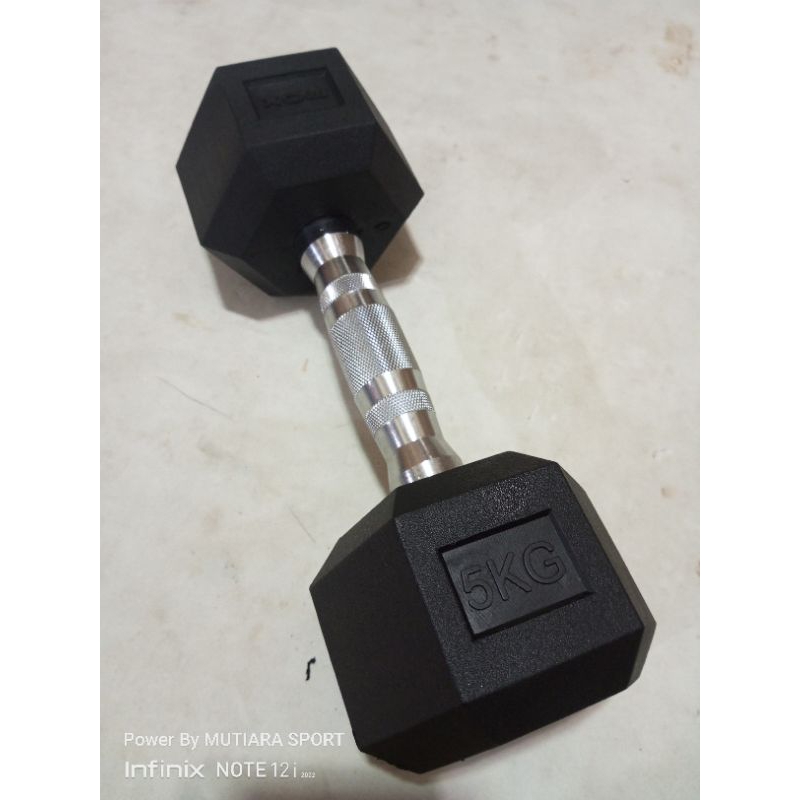 Jual BARBEL DUMBBELL ROX ORIGINAL 5KG ADJUSTABLE DAN HEXAGONAL BARBEL ...