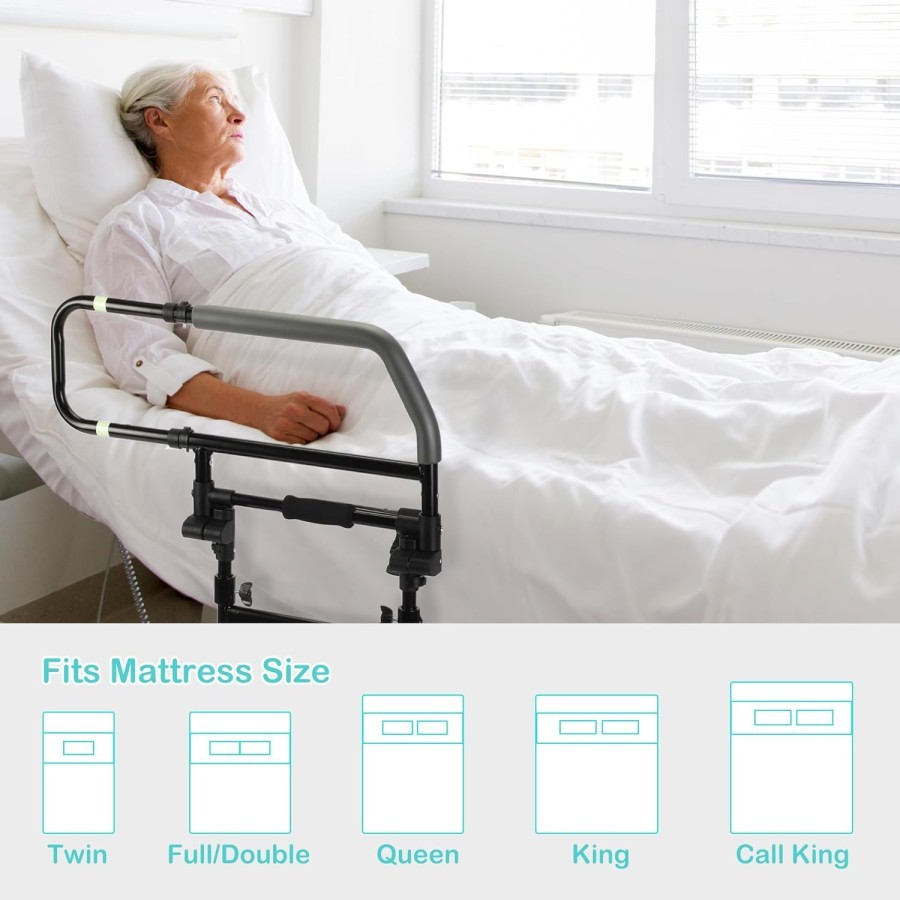 Jual Bed Rails for Elderly Adults, Foldable Bed Side Rails for Seniors ...