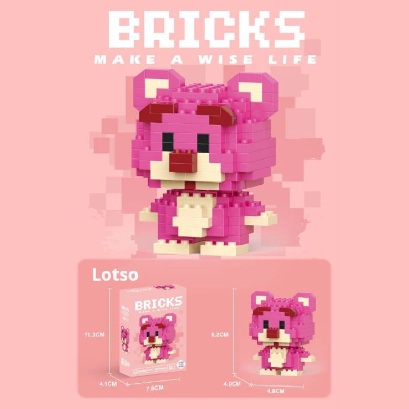 Jual Bricks Karakter Mainan Menyusun Nano Blok Permainan Anak Edukatif ...